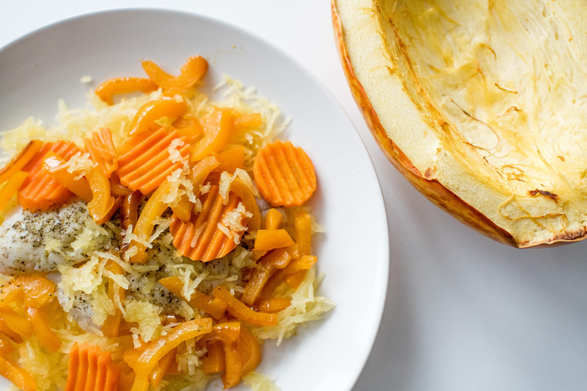 Spaghetti squash with fish - Anna Lewandowska - healthy plan by Ann