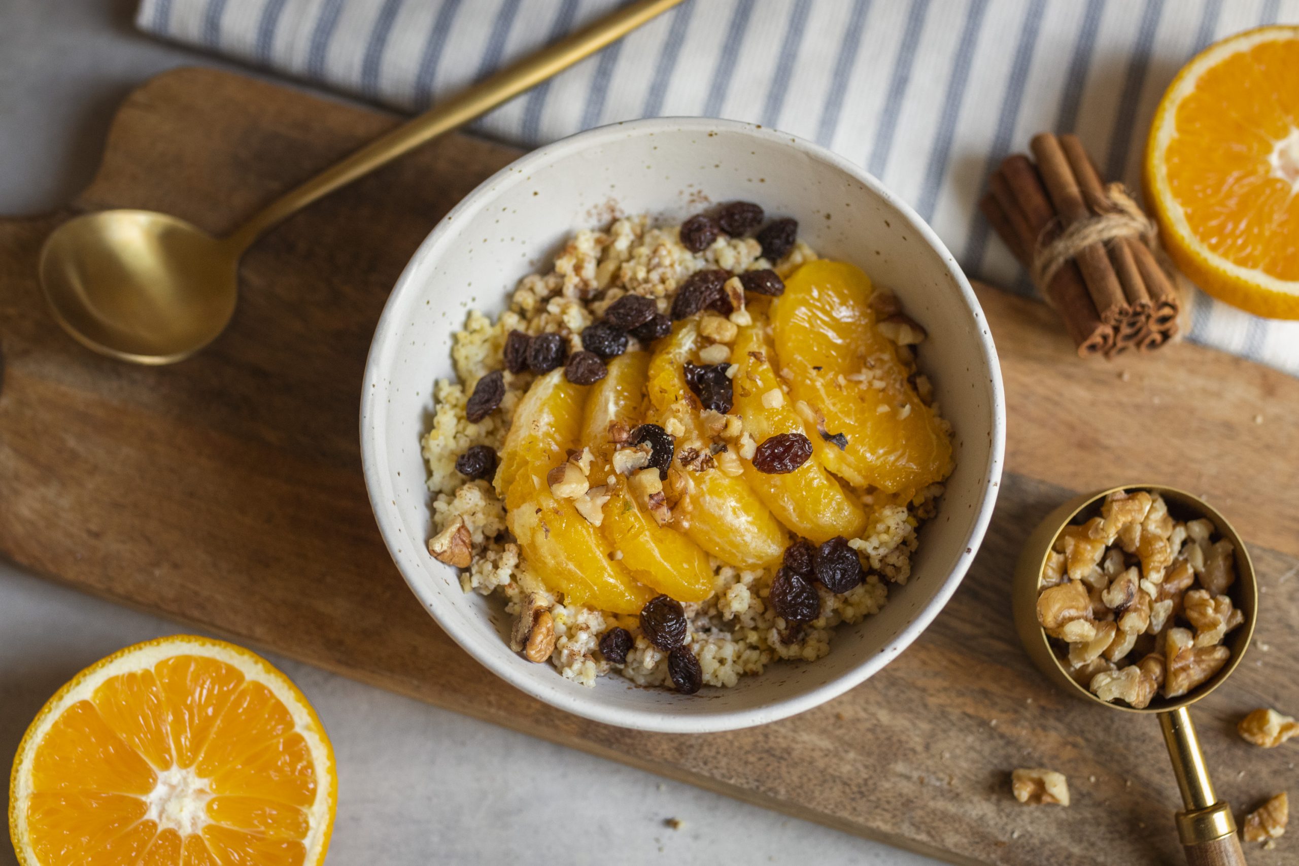 Millet Oatmeal with Orange Caramelized in Spices - Anna Lewandowska ...