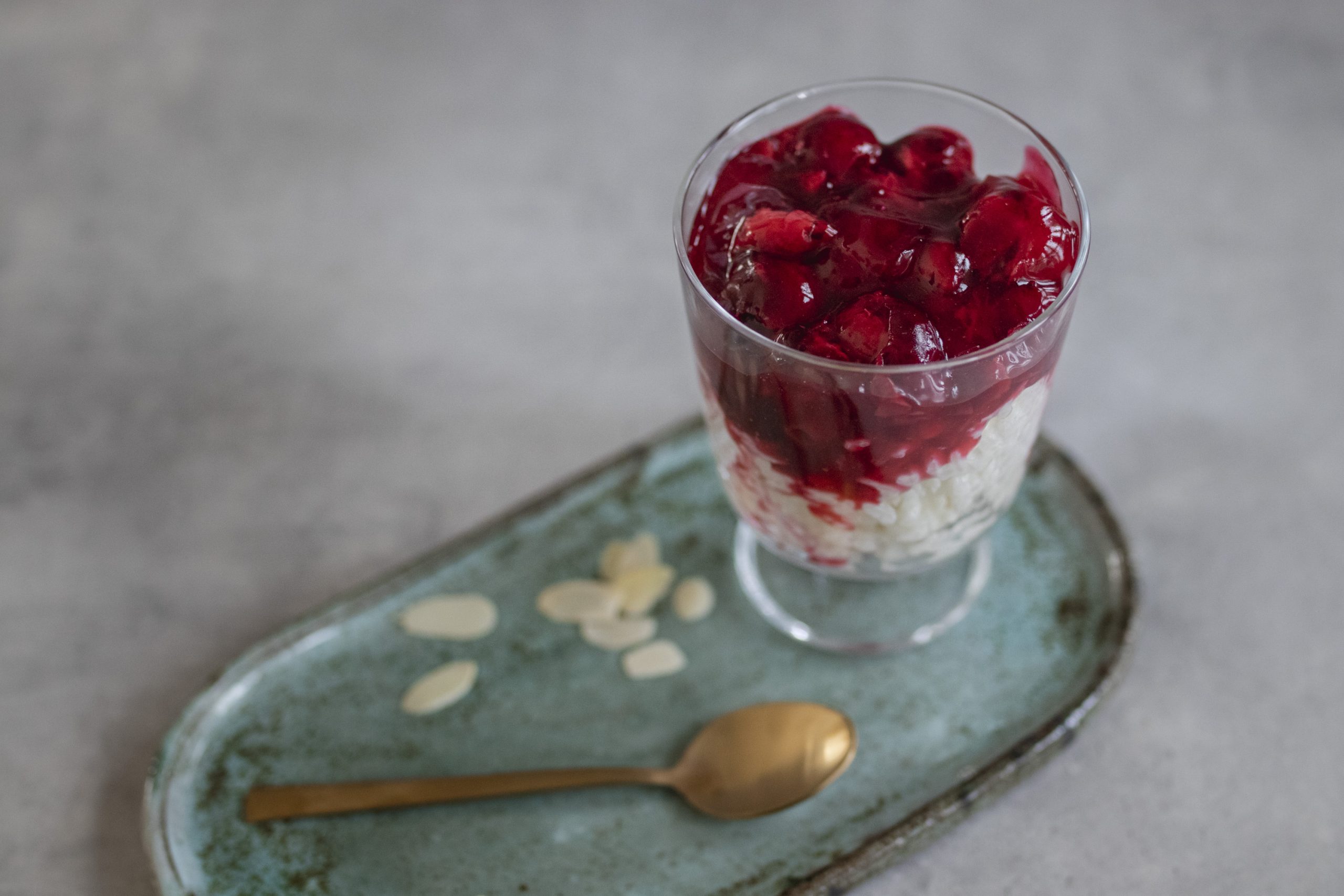 Rice Pudding with Cherry Sauce - Anna Lewandowska - healthy plan by Ann